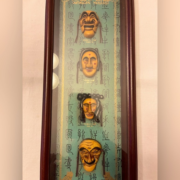 Art | Korean Masks Shadowbox Wall Art Yangban Bune Kagsi And Sonbi ...
